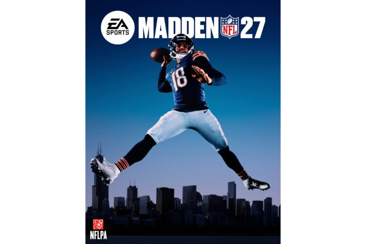 Caleb Williams strikes jump-throw pose for Madden NFL 27 cover | News ...
